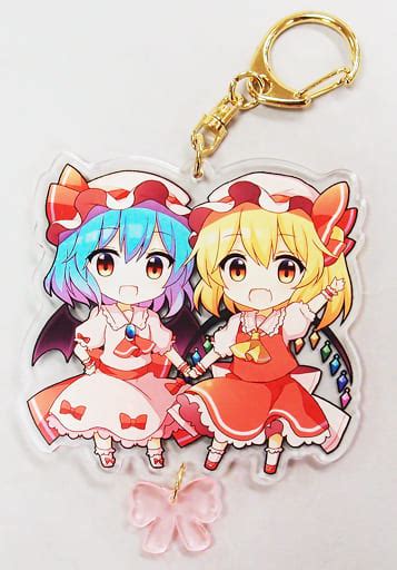 駿河屋 【買取】【東方project】両面アクリルキーホルダー フランドール・スカーレット＆レミリア・スカーレットルヒカ 第4回博麗
