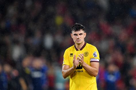 John Egan Left The London Stadium On Crutches Sheff United Way