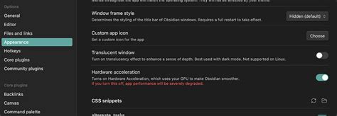 Hardware Acceleration Help Obsidian Forum