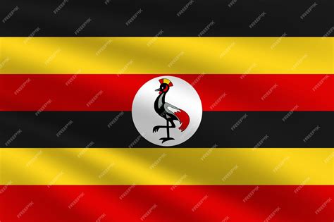 Premium Vector Uganda National Flag Vector Illustration