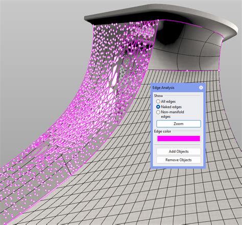 attractor point on a curved poly surface outward descending gradient