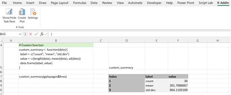 Part I Using R In Excel Descriptive Statistics R Bloggers