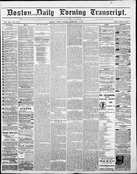 Boston Daily Evening Transcript Digital Commonwealth