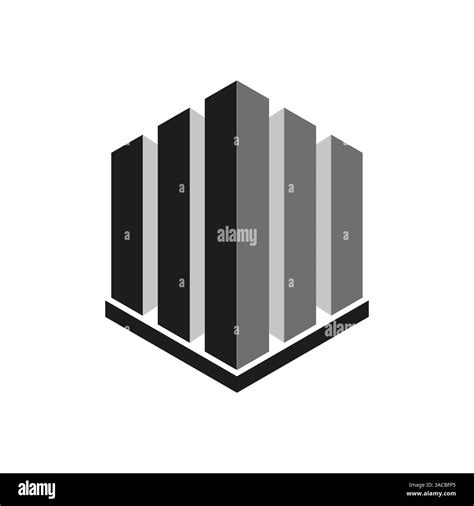 Isometric Building Blocks City Tower Shape Urban Skyline Structure