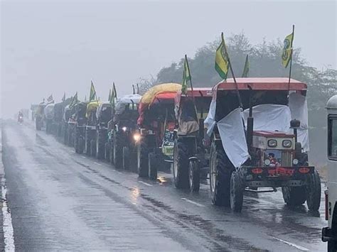 Farmers Protest Tractor Rally Krc Times