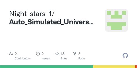 Github Night Stars Auto Simulated Universe Docs