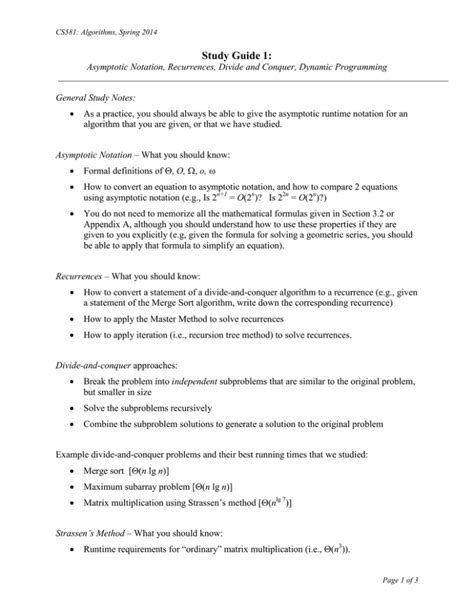 Study Guide