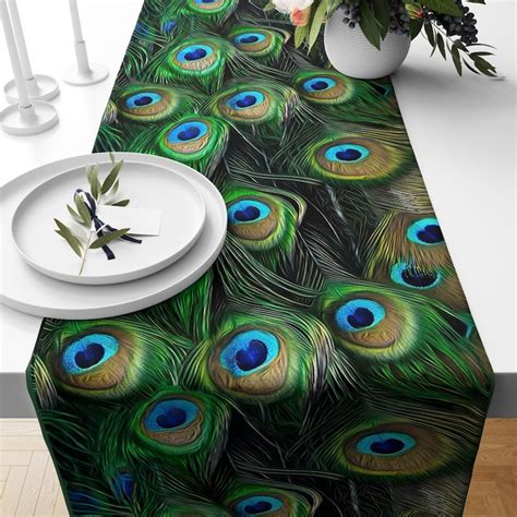 Peacock Table Decorations Etsy