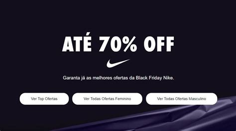 Seleção De Produtos NIKE Até 70 DE DESCONTO Cupom Online Promoções
