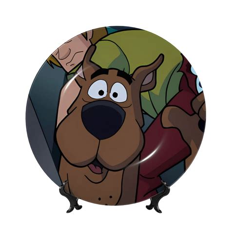 Sigee Scooby Doo As For Bone China Decorative Plate With Stand Decorative Plate For Display