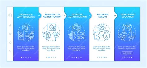 Premium Vector Multifactor Authentication Onboarding App Mobile Template