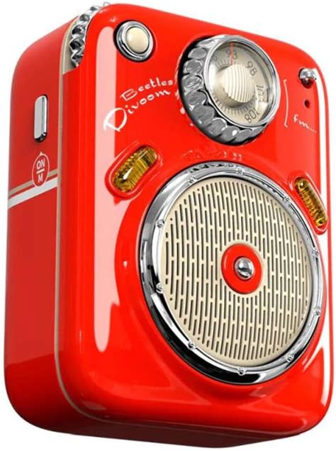 Divoom Beetle Fm Portable Bluetooth Speaker Red Uk