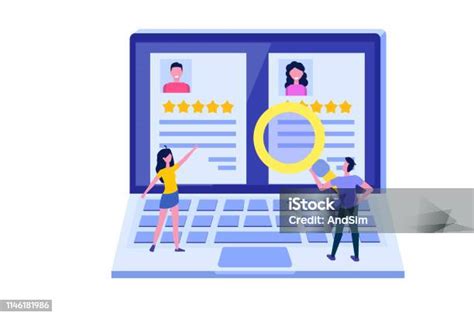 구직 머리 사냥 또는 모집 직원 고용 개념 평면 벡터 일러스트 경영자에 대한 스톡 벡터 아트 및 기타 이미지 경영자 금융 남자 Istock