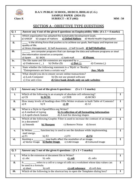It Final Paper 15th 2024 25 Pdf Table Database Integer Computer Science