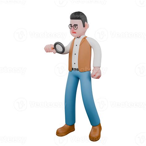 3d Male Anthropologist In Historical Site A Male Anthropologist Is