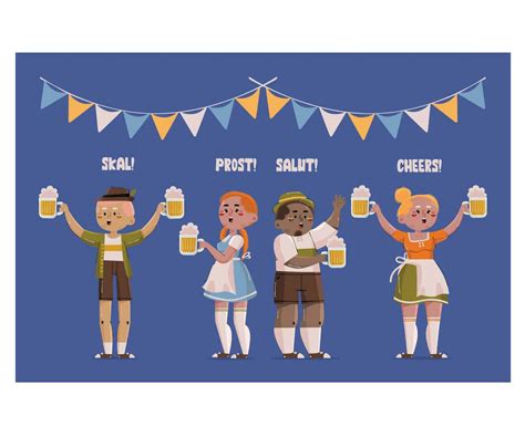 People Celebrating Oktoberfest Illustration 29464532 Vector Art At Vecteezy
