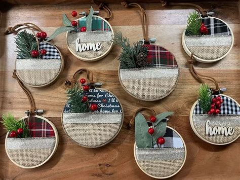 Christmas Ornaments Are Hanging On The Wall
