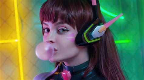 Dva Overwatch Game Cosplay Girl 4k Wallpaperhd Games Wallpapers4k