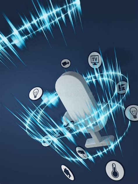 3d Rendering Of Amazon Echo Voice Recognition System Stock Illustration Illustration Of Macro