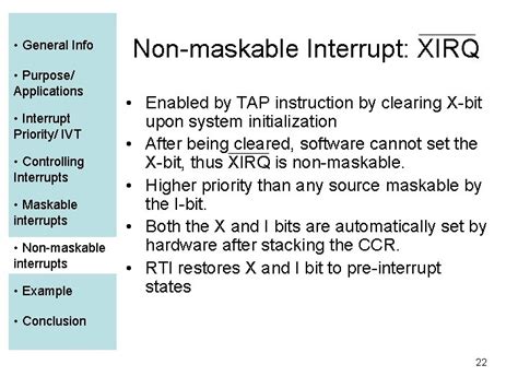 General Info Purpose Applications Interrupt Priority IVT Interrupts