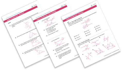 Angles In Parallel Lines GCSE Maths Steps Examples