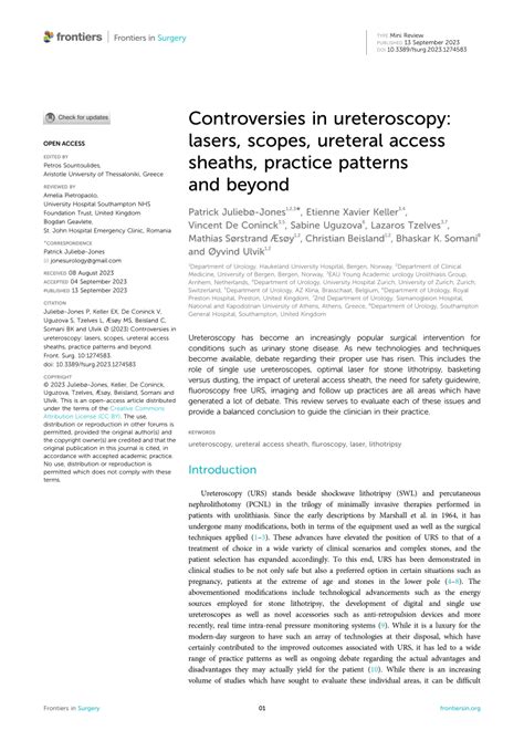 Pdf Controversies In Ureteroscopy Lasers Scopes Ureteral Access Sheaths Practice Patterns