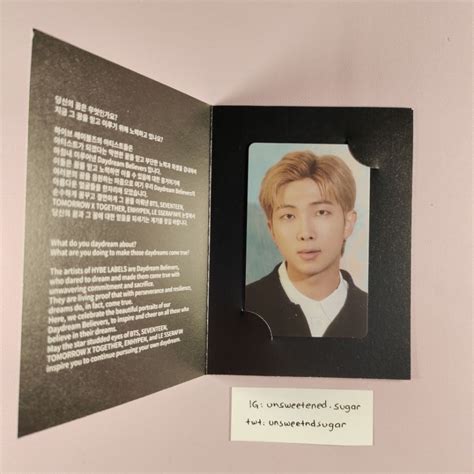 สติกเกอร์ Photocard Bts Rm Namjoon Hybe สําหรับคอมพิวเตอร์ Shopee