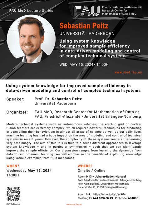 Fau Mod Lecture Using System Knowledge For Improved Sample Efficiency