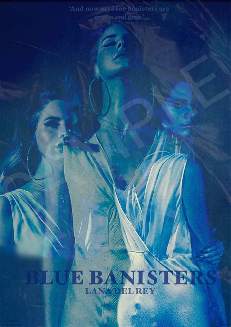 Lana Del Rey Blue Banister Poster Etsy