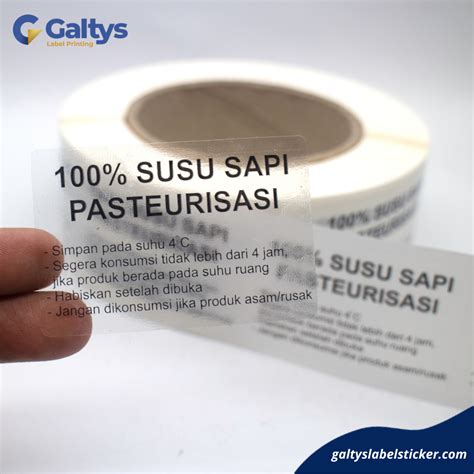 Label Sticker Makanan And Minuman Galtys Label Sticker