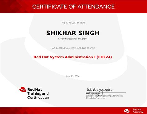 Shikhar Singh On Linkedin Linux Redhat Sysadmin Learningjourney Redhatacademy Lpu Rhcsa