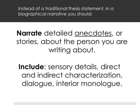 Ppt Biographical Narrative Part 1 Powerpoint Presentation Free
