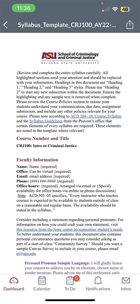 Professor Didnt Fill Out The Syllabus Rasu