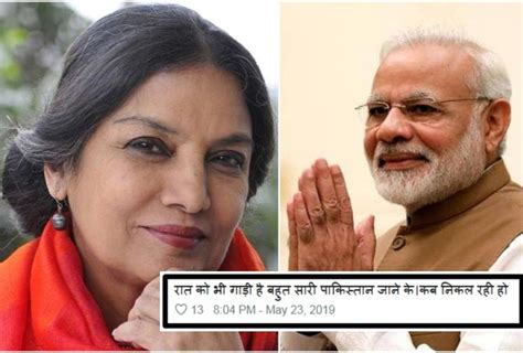 Shabana Azmi Trolled After Congratulating Bjp And Pm Narendra Modi Pm