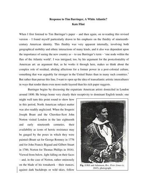 Pdf Response To Tim Barringer A White Atlantic