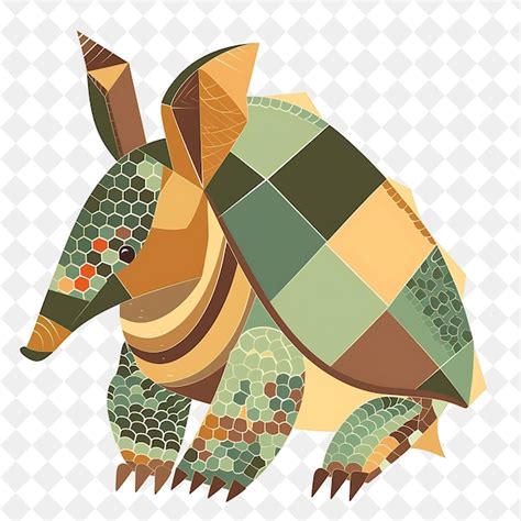 A Turtle Made Out Of Triangles And A Turtle Premium Ai Generated Psd