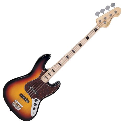 Vintage Vj74 Reissued Bass Mn Sunset Sunburst Gear4music