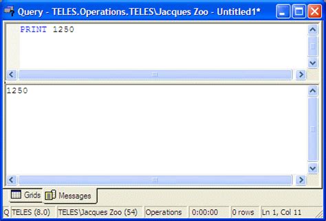 MS SQL Server Lesson SQL Operators And Operands