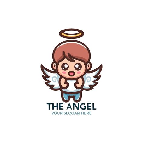 Cute Angel Logo Angel Design Stock Illustration Download Image Now