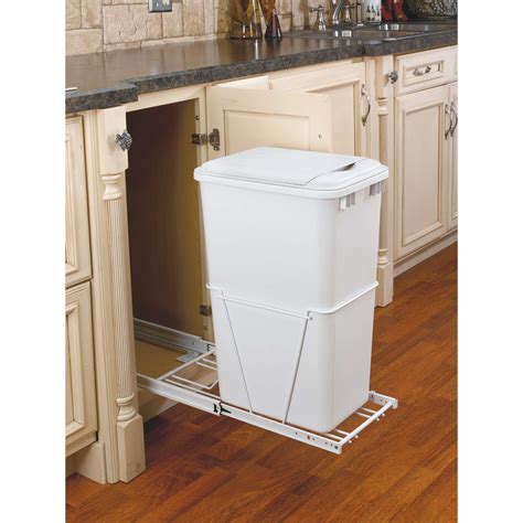 Rev A Shelf RV PB Quart Pull Out Sliding Waste Bin Container Garbage Trash Can For