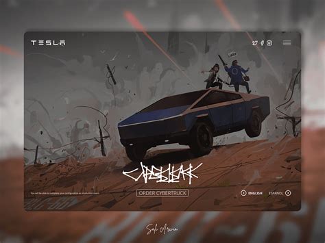 Tesla Cybertruck Concept Landing Page Ui Design By Sali Arwin On Dribbble