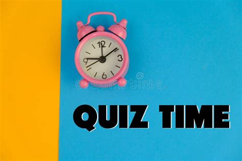 Word Of Quiz The Concept Of Answering Quizzes Or Quiz Games Stock
