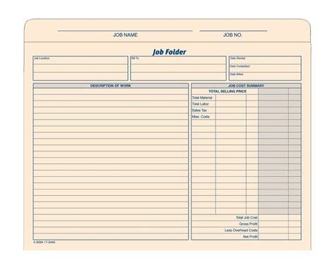 Adams Job Folder 20pk