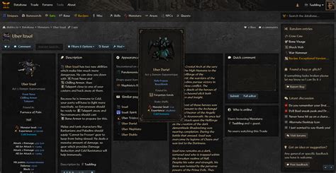 • The Searchable Filterable Sortable Database For Diablo 2