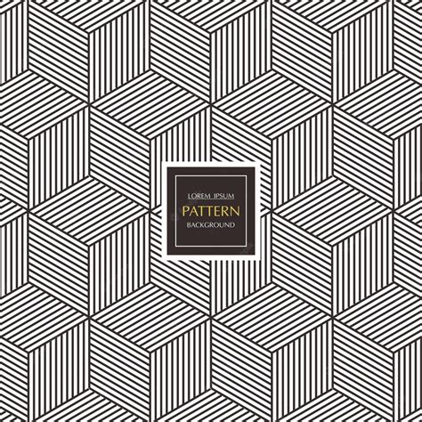Premium Vector Cube Shape Line Pattern Background