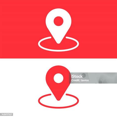 ไอคอนเวกเตอร์หมุดตําแหน่ง จุดนําทางเครื่องหมาย Gps หรือสัญลักษณ์ แท็ก