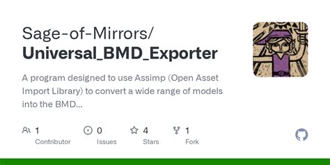 Github Sage Of Mirrorsuniversalbmdexporter A Program Designed To