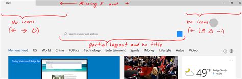 Microsoft Edge Display Issues Missing Icons And Layout Parts Microsoft Community