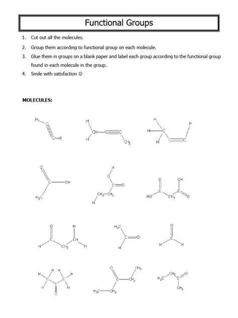 4 5 Functional Groups Activity Pdf