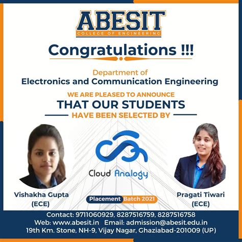 Abesit On Linkedin Congratulations Cloudanalogy Aktu Mhrd